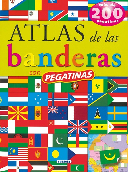 Libros de pegatinas de banderas del mundo