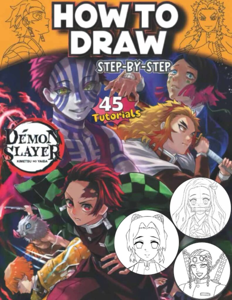 Libros para aprender a dibujar Demon Slayer