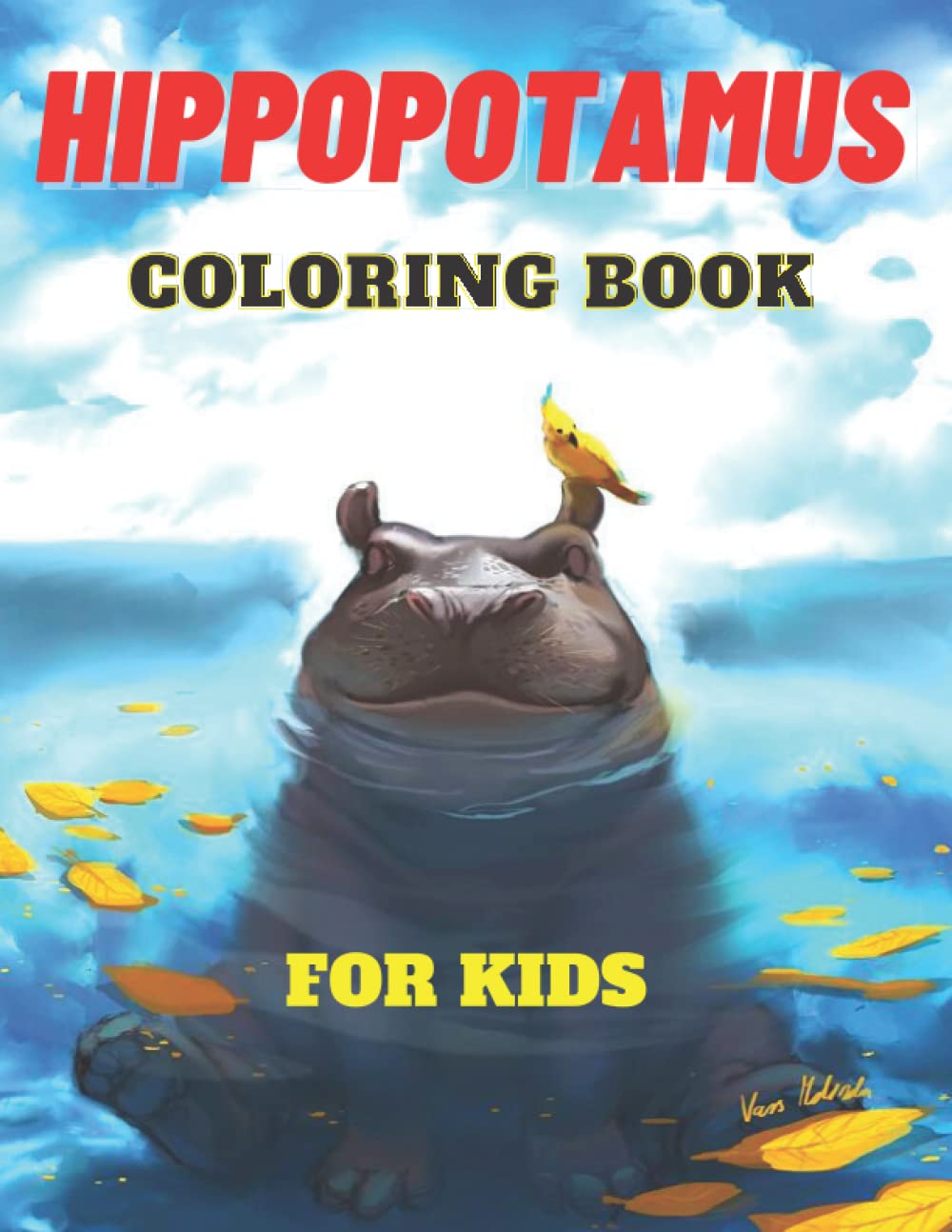 Libros para colorear de hipopótamos - Libros para colorear