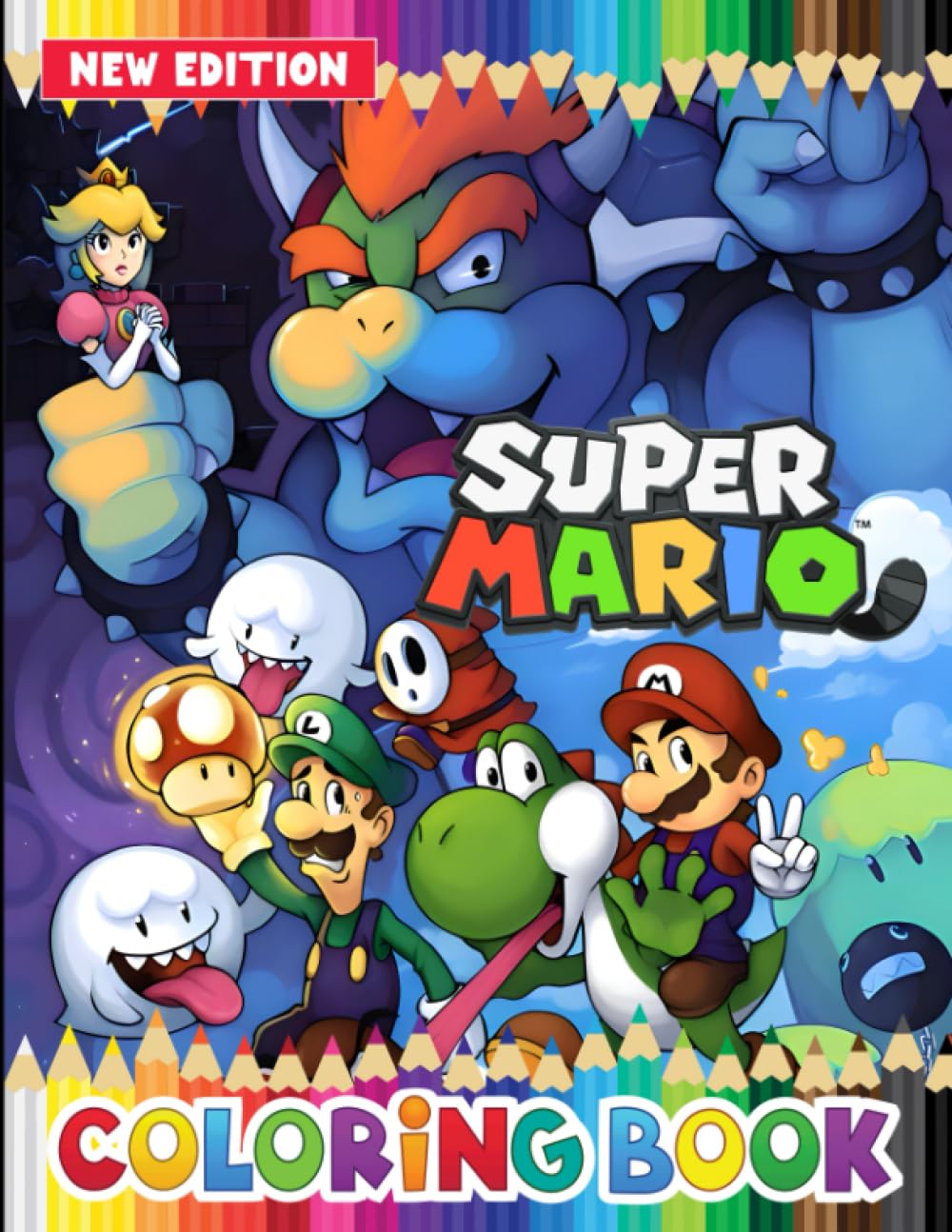 Libros para colorear de Super Mario Bros - Libros para colorear
