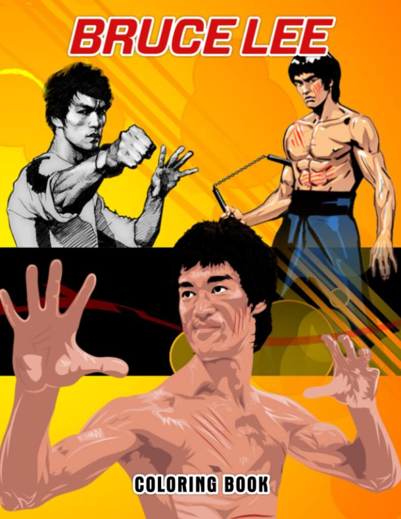 Libros para colorear de Bruce Lee - Libros para colorear